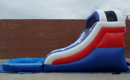 Inflatable 14' Red White and Blue Splash W106 - Ultimate Jumpers