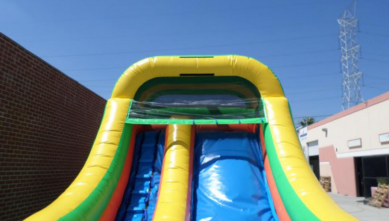 Inflatable 14' Single Lane Water Slide W104 - Ultimate Jumpers