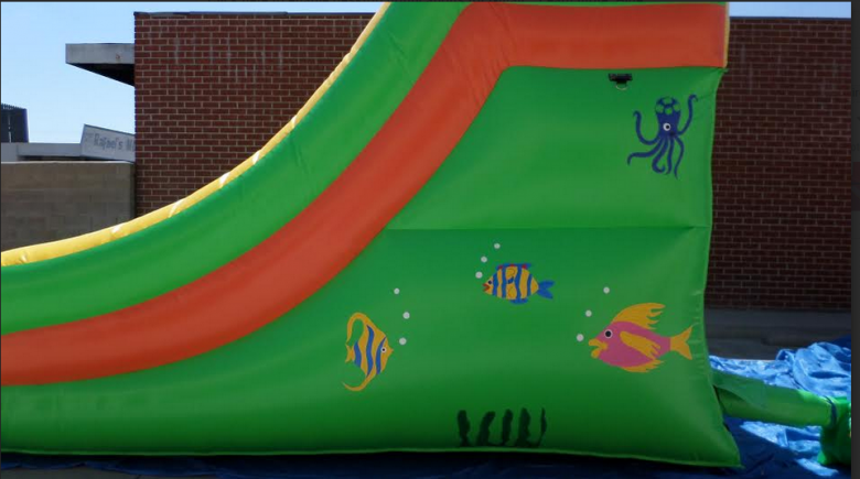 Inflatable 14' Single Lane Water Slide W104 - Ultimate Jumpers