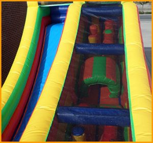 Inflatable Multicolor Incline Slide S057 - Ultimate Jumpers